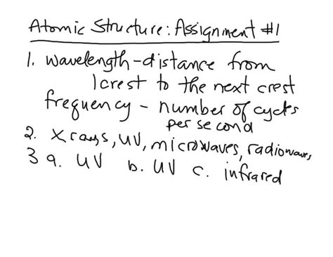 Atomic Strucutre Problems Pdf Physics Science