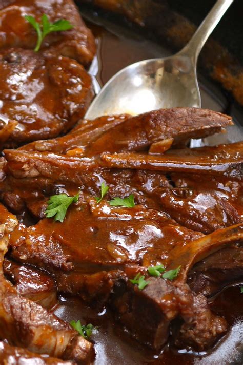 Braised Lamb Shoulder Chops Fall Off The Bone Tender