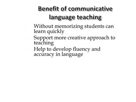 Communicative Language Teaching English Teaching Methodpptx Education