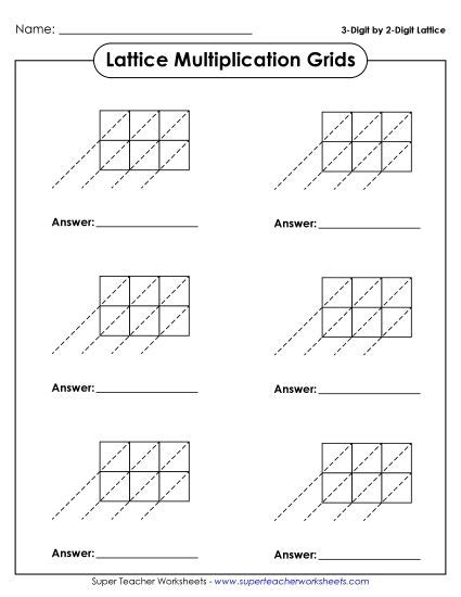 Lattice Boxes Worksheet