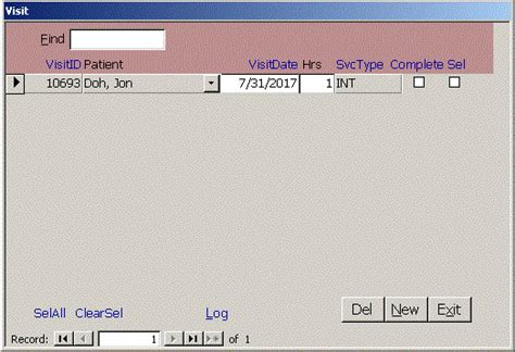 Workers Comp Database Patient Form