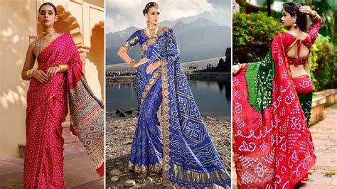 6 Bandhani Saree Designs For Your Navratri Celebrations Herzindagi