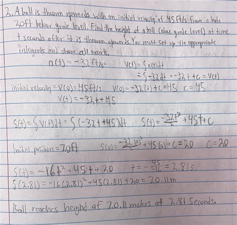 [calculus Integral Application] Did I Do The Last Part Of This Correctly R Homeworkhelp