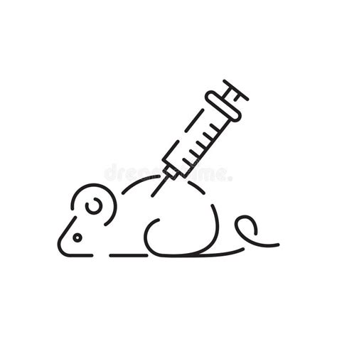 Genetic Engineering Vector Line Icon Genetics Lab Research Stock Vector Illustration Of