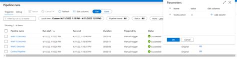 How To Parameterise The Execute Pipeline Activity In Azure Synapse