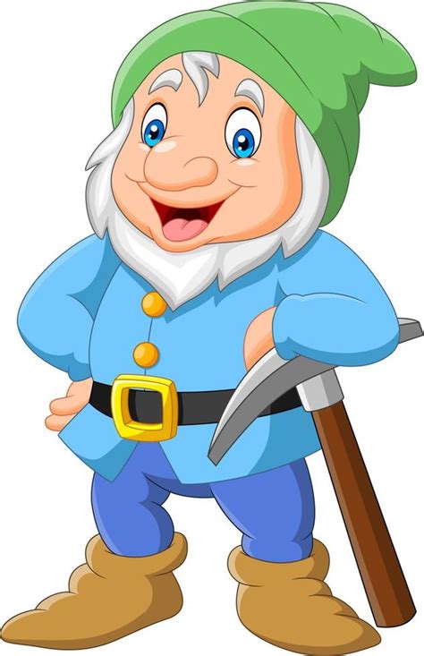 Happy Dwarf Miner 8078640 Vector Art At Vecteezy