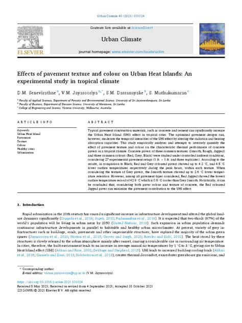 Urban Heat Islands Urban Microclimates Pdf Road Surface Concrete Urban Heat Islands Urban Microclimates Pdf Road Surface Concrete