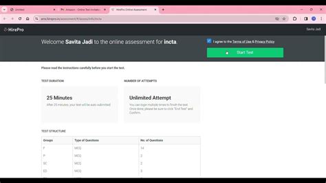 Amazon Hirepro Online Assessment Youtube