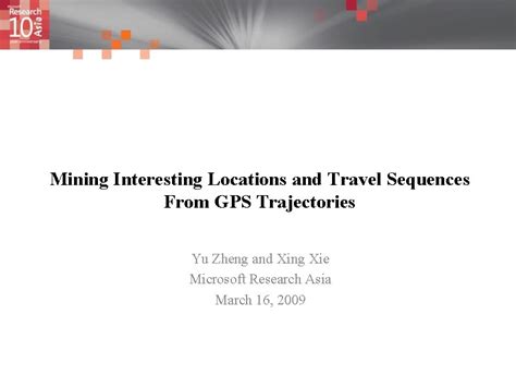 Mining Interesting Locations And Travel Sequences From Gps