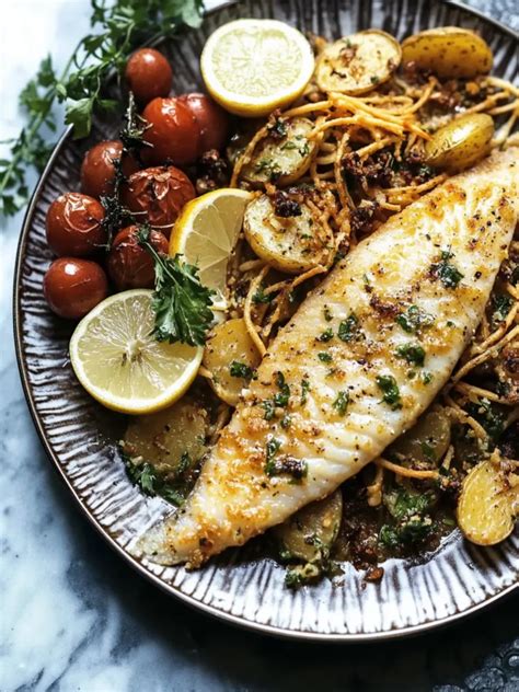 Sole Meunière With Shoestring Potatoes A Crispy Delight Sophia Recipes