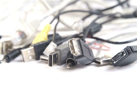 A Hand Holding Several Different Types Of Cables Stock Photo At Vecteezy