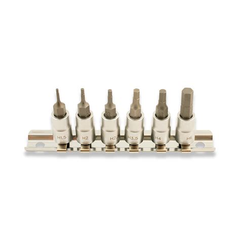 Laser 5682 Hex Bit Set 14 Drive Metric Sizes 6pc Drill Screwdriver