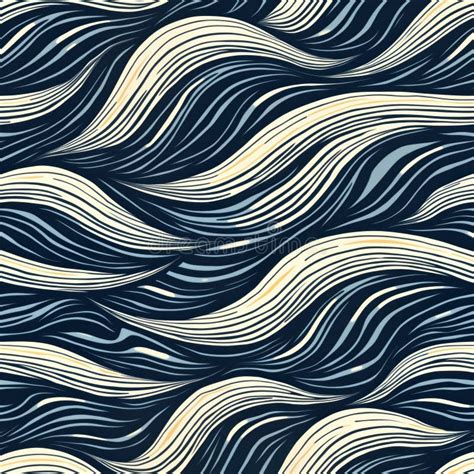 Abstract Wavy Pattern Design Featuring Flowing Lines Swirling Lines