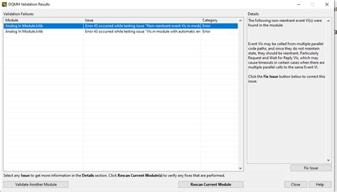 Solved Validating Dqmh Module Gives Me An Error 43 When Checking For
