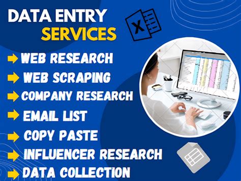 All Types Of Web Research Data Entry Influencer Research And Copy