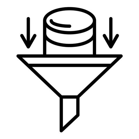 Premium Vector Data Filter Vector Illustration Style