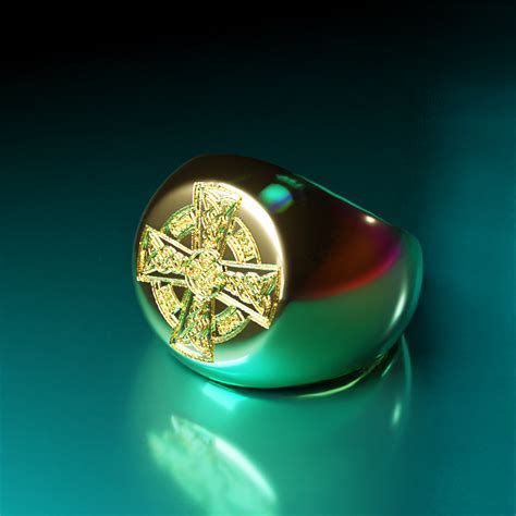 Archivo Stl Anillo Cruz Celta・diseño De Impresora 3d Para Descargar・cults