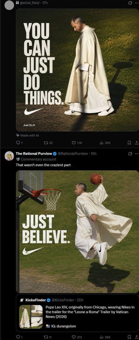 Pope Leo Was Seen Wearing Nike Sneakers And He Is Being Memed With