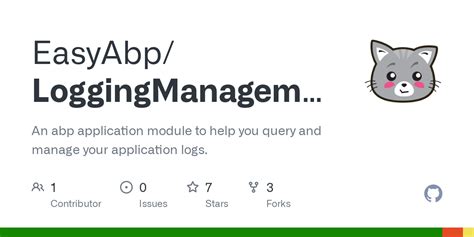 GitHub EasyAbp LoggingManagement An Abp Application Module To Help You Query And Manage Your
