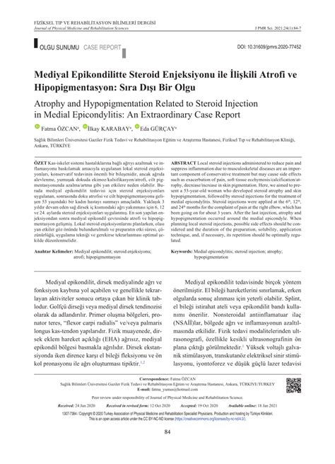 Pdf Atrophy And Hypopigmentation Related To Steroid Injection In
