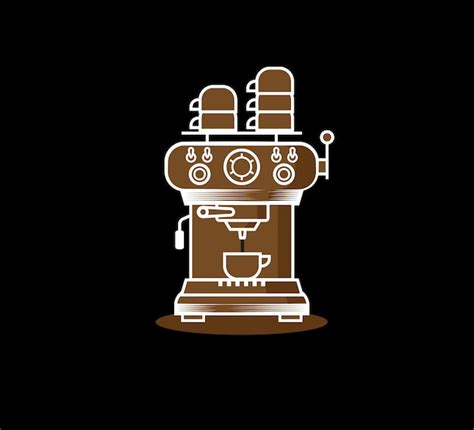 Premium Vector Flat Vector Coffee Machine Icon