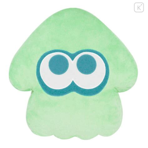 Japan Splatoon Cushion Squid Green Kawaii Limited