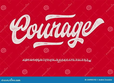 Original Brush Script Font Retro Typeface Vector Stock Vector Illustration Of Style Lettering