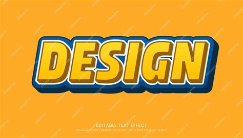 Premium Vector Text Effect Editable Template Vector Design 3d Bold Style