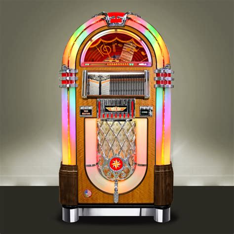 Jukebox Nostalgic Bubbler 100 Cd Black Satin Wurlitzer Shop