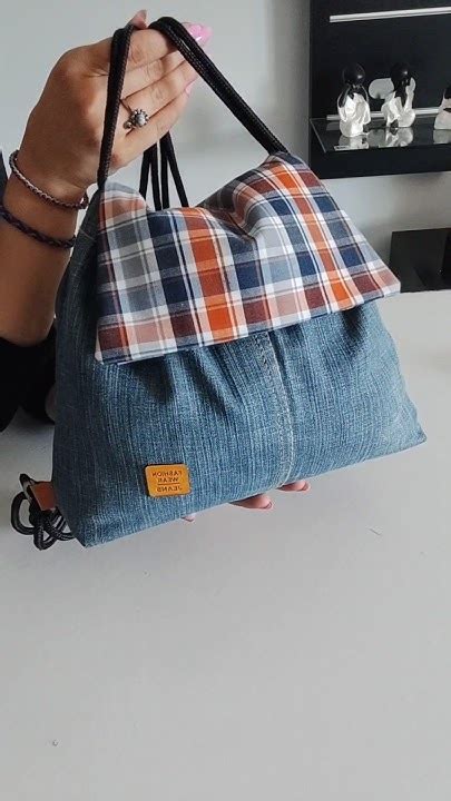شنطة ظهر Backpack روعة من إعادة تدوير الجينز 😉 Diy Handmade Craft