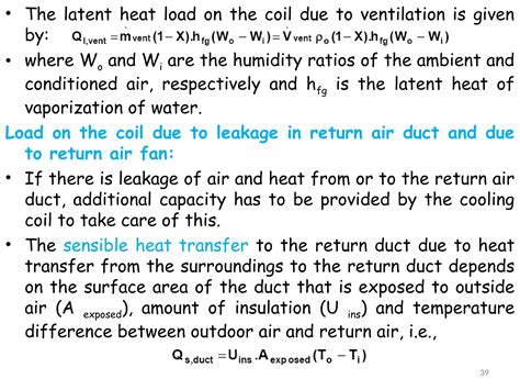 Cooling And Heating Load Calculation Lecture 2ppt