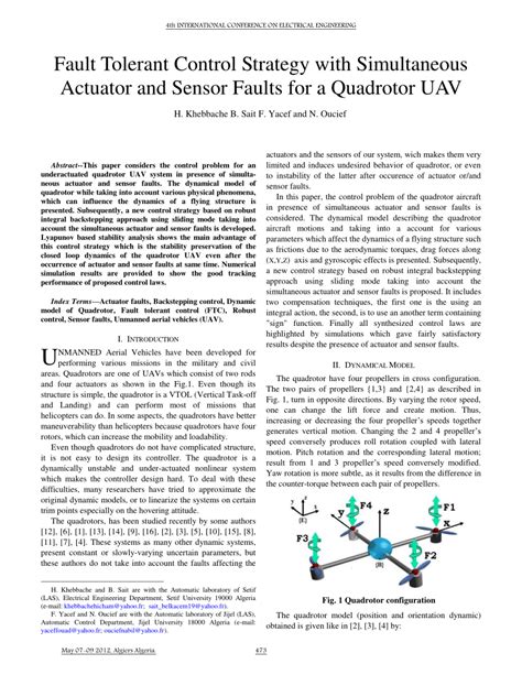 Pdf Fault Tolerant Control Strategy With Simultaneous Actuator And Sensor Faults For A
