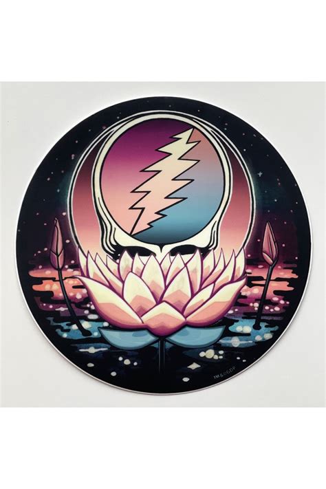 Grateful Dead Lotus Stealie Sticker