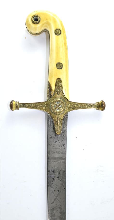 A George Lv Mameluke Sabre Sword By Prosser C 1820 With Curved Steel