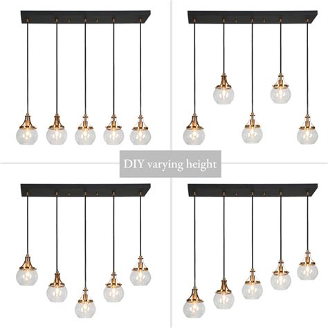 Mercer41 Loram 5 Light Goldblack Pendant And Reviews Wayfair