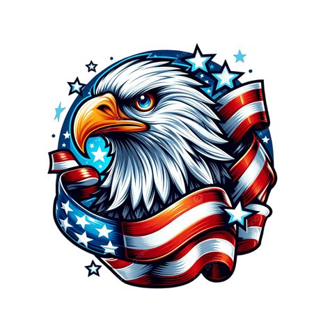 Eagle With Usa Flag Logo Design Eagle With Usa Flag Logo D Eagle Png