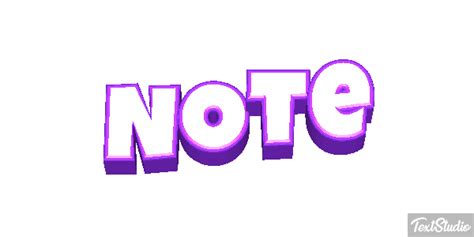 Note Word Animated  Logo Designs
