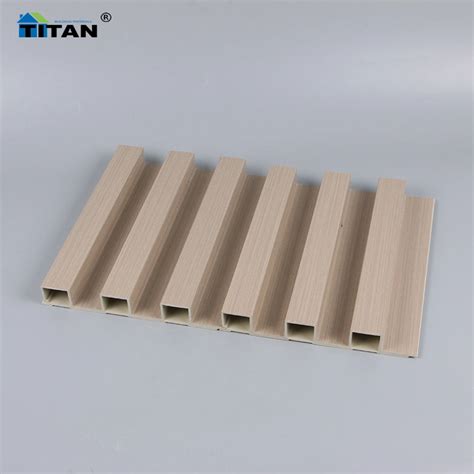 Indoor Wpc Slat Partition Wall Pvc Panels Interior Wall Wpc Louver Great Wall Panels China