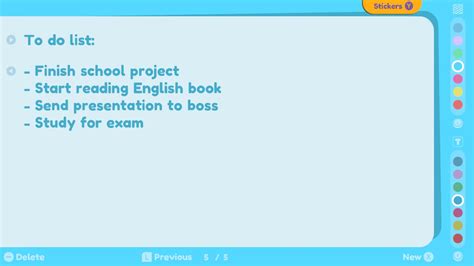 Notes Stickers Special Edition For Nintendo Switch Nintendo