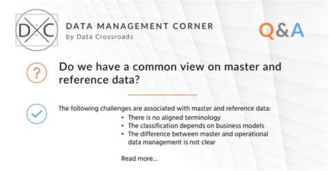 Many Companies Start Data Initiatives With Master And Reference Data