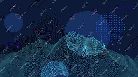 Premium Vector Flat Abstract Wire Frame Background Template Premium