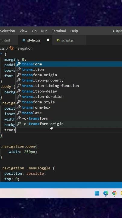 Part10 Menu Sidebar Cool Effect Menggunakan Html Css And Javascript Html Css Javascript Youtube