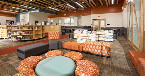Cozy And Collaborative Learning Commons At Grand View Elementary