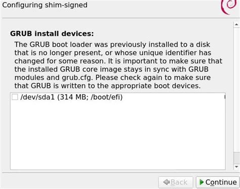 Lubuntu Error Configuring Shim Signed GRUB Install Devices On Update
