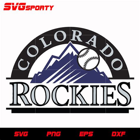 Colorado Rockies Primary Logo Svg Mlb Svg Eps Dxf Png Digital Fil