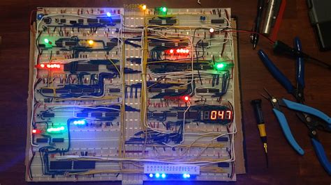completed my first 8 bit breadboard computer r beneater