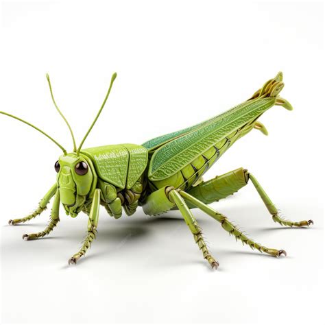 Premium Photo Realistic 3d Grasshopper Model On White Background