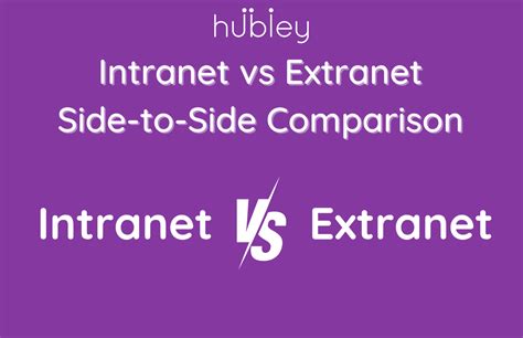 Intranet Vs Extranet Side To Side Comparison