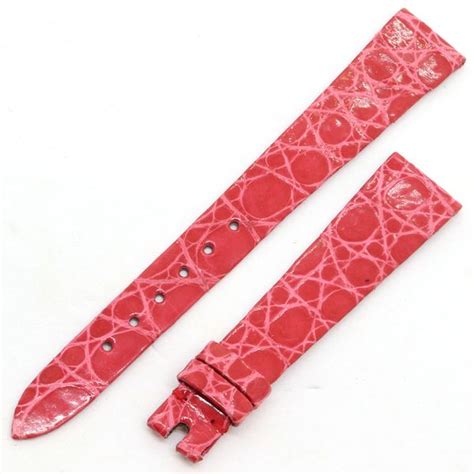 [new] Chopard Replacement Belt Genuine Red Shiny Red Crocodile Leather Watch Watch Watch Chopard