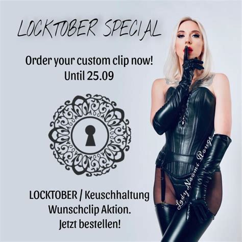 Locktober Customclip Special Lady Naomi Rouge Official Photos Loyalfans